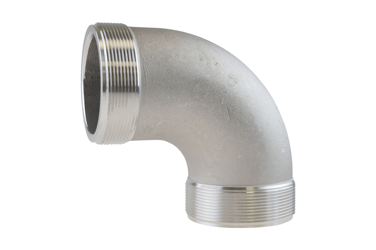 Winkel 90° mit Außengewinde, Aluminium