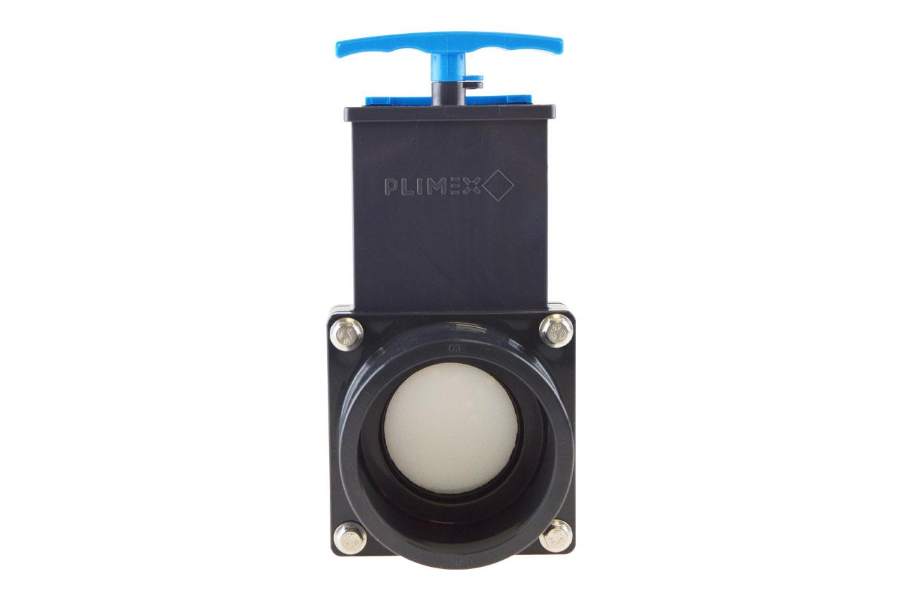 Absperrschieber mit Klebemuffen, PVC-U