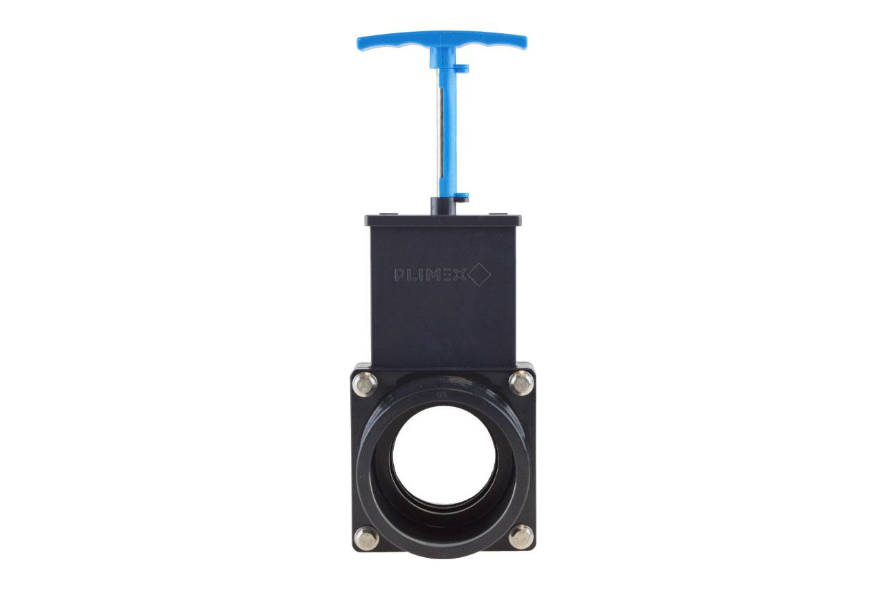 Absperrschieber mit Klebemuffen, PVC-U