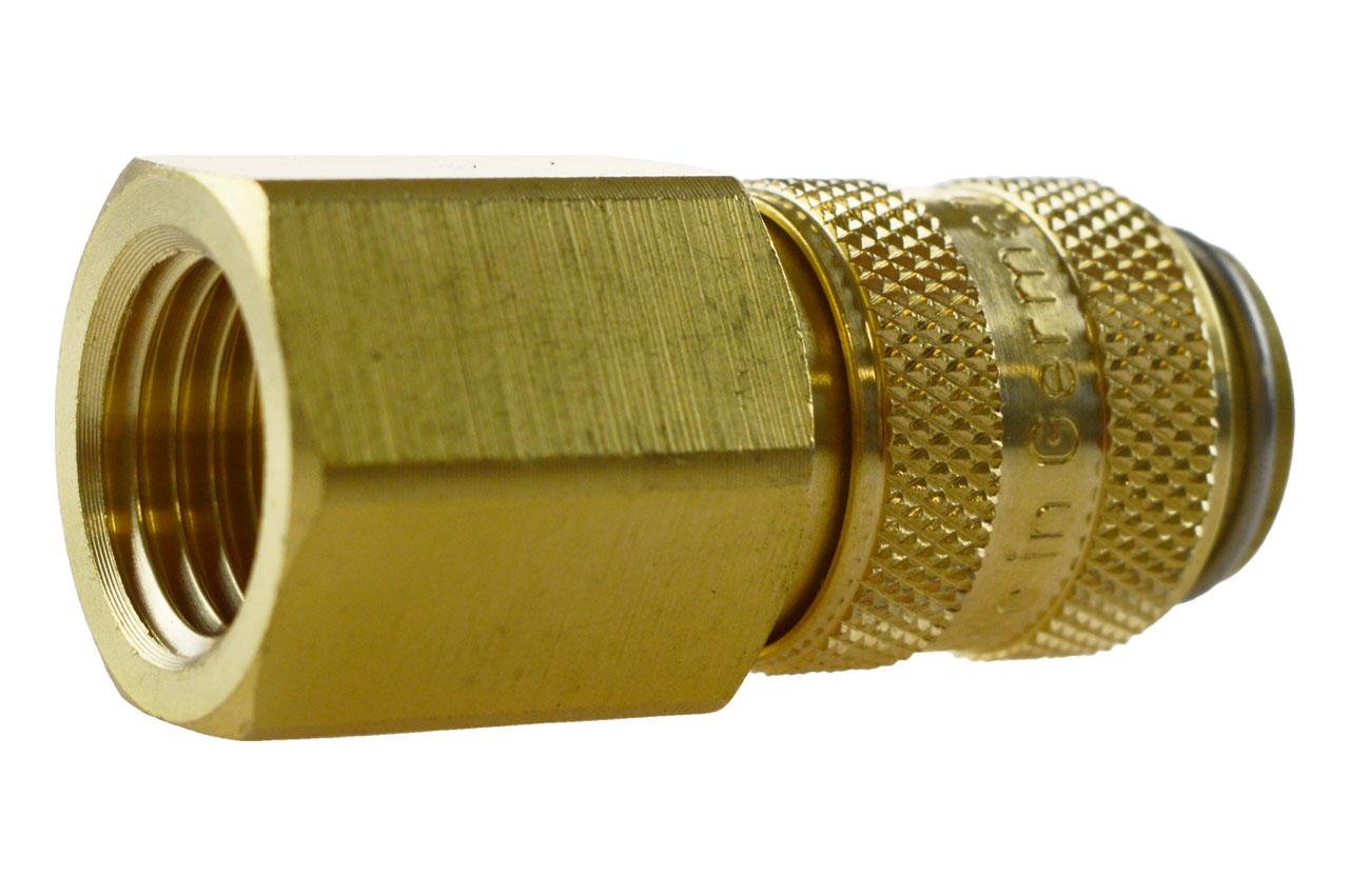 Druckluftkupplung NW 5 mit Innengewinde, Messing