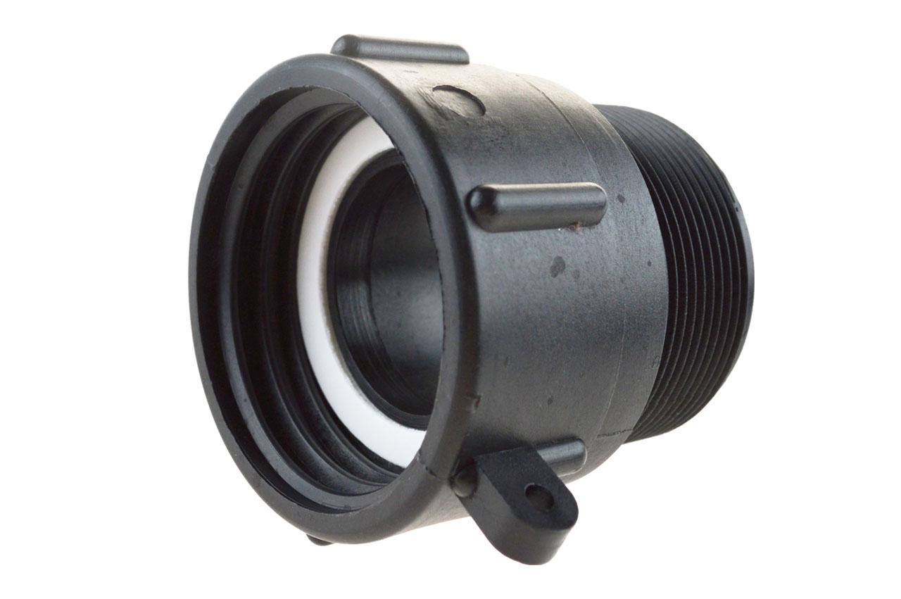 IBC Adapter mit Innengewinde S60x6 und 2" Außengewinde, PP