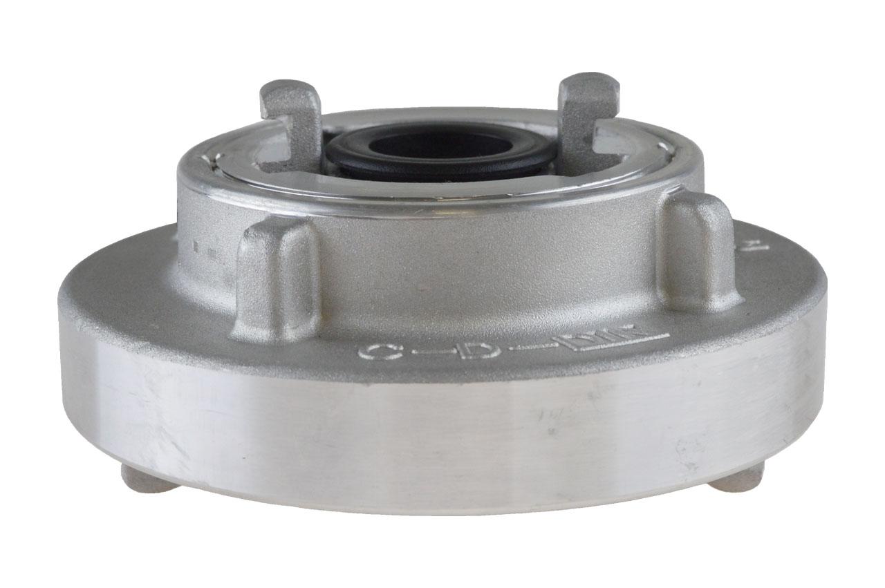 Übergangsstück System Storz auf DIN-Flansch, Aluminium geschmiedet