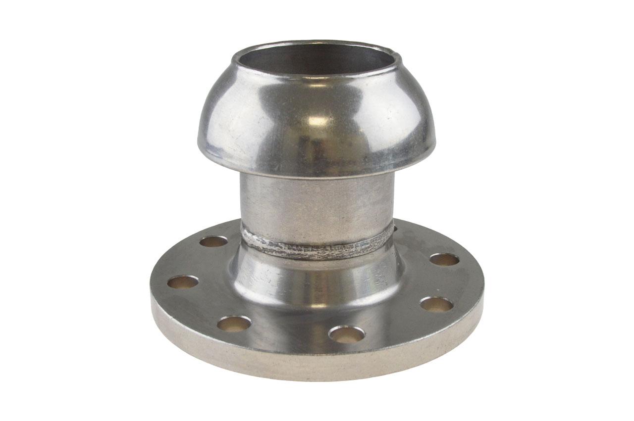 V-Teil mit DIN Flansch, verzinkt - Perrot (KVF)