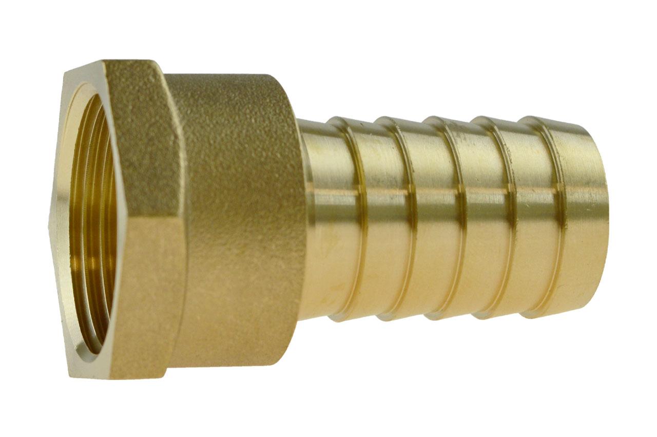 Schlauchtülle mit Innengewinde einteilig, Messing